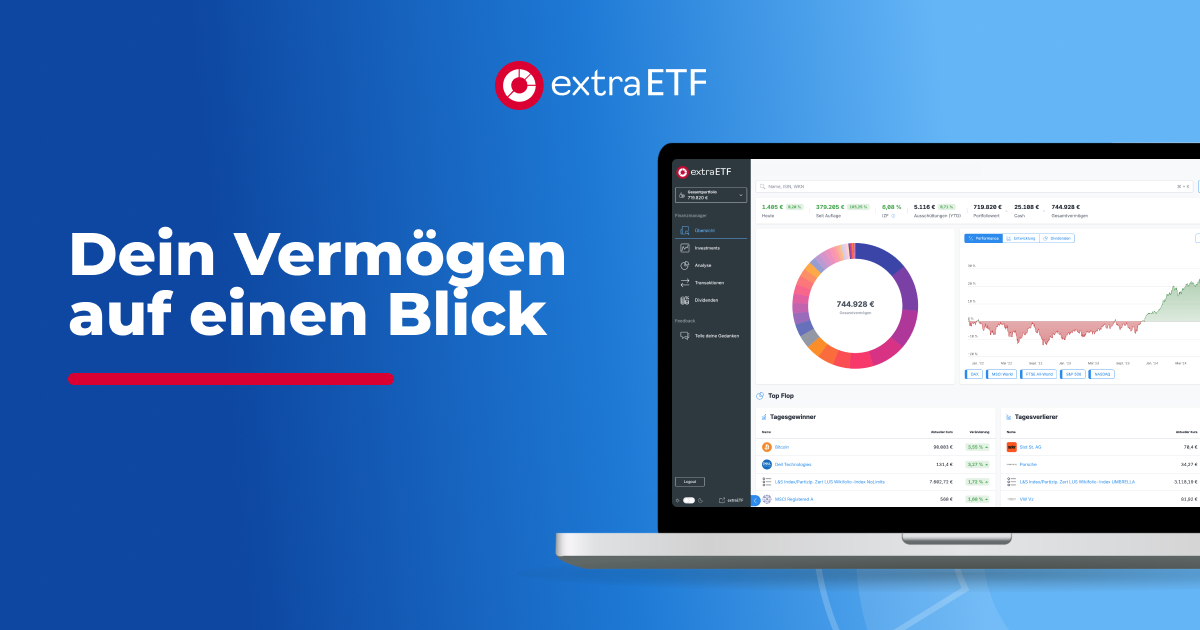 extraETF Portfolio Tracker | Dein Vermögen auf einen Blick